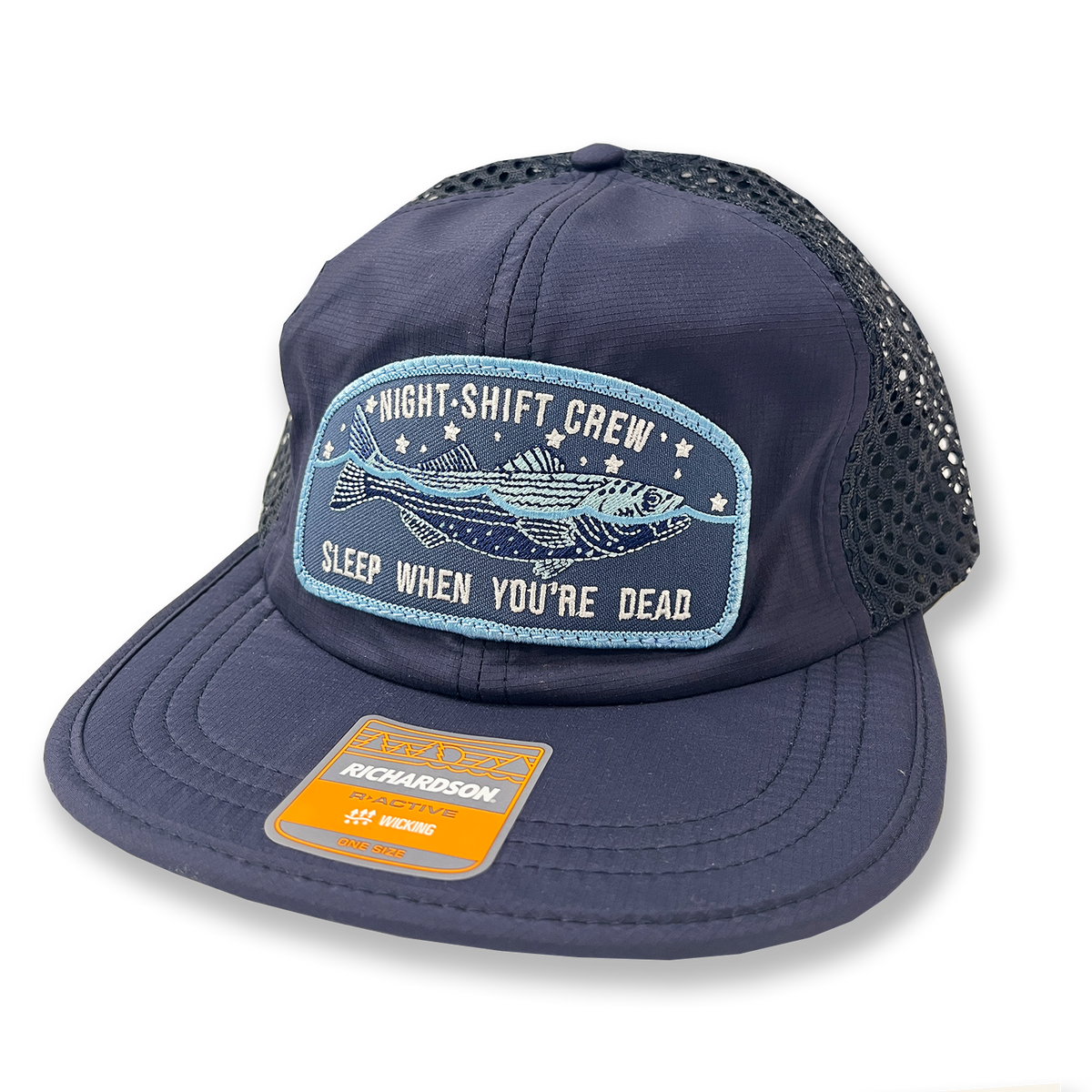 Night Shift Crew Navy Trucker Hat – Surfcaster's Journal Store